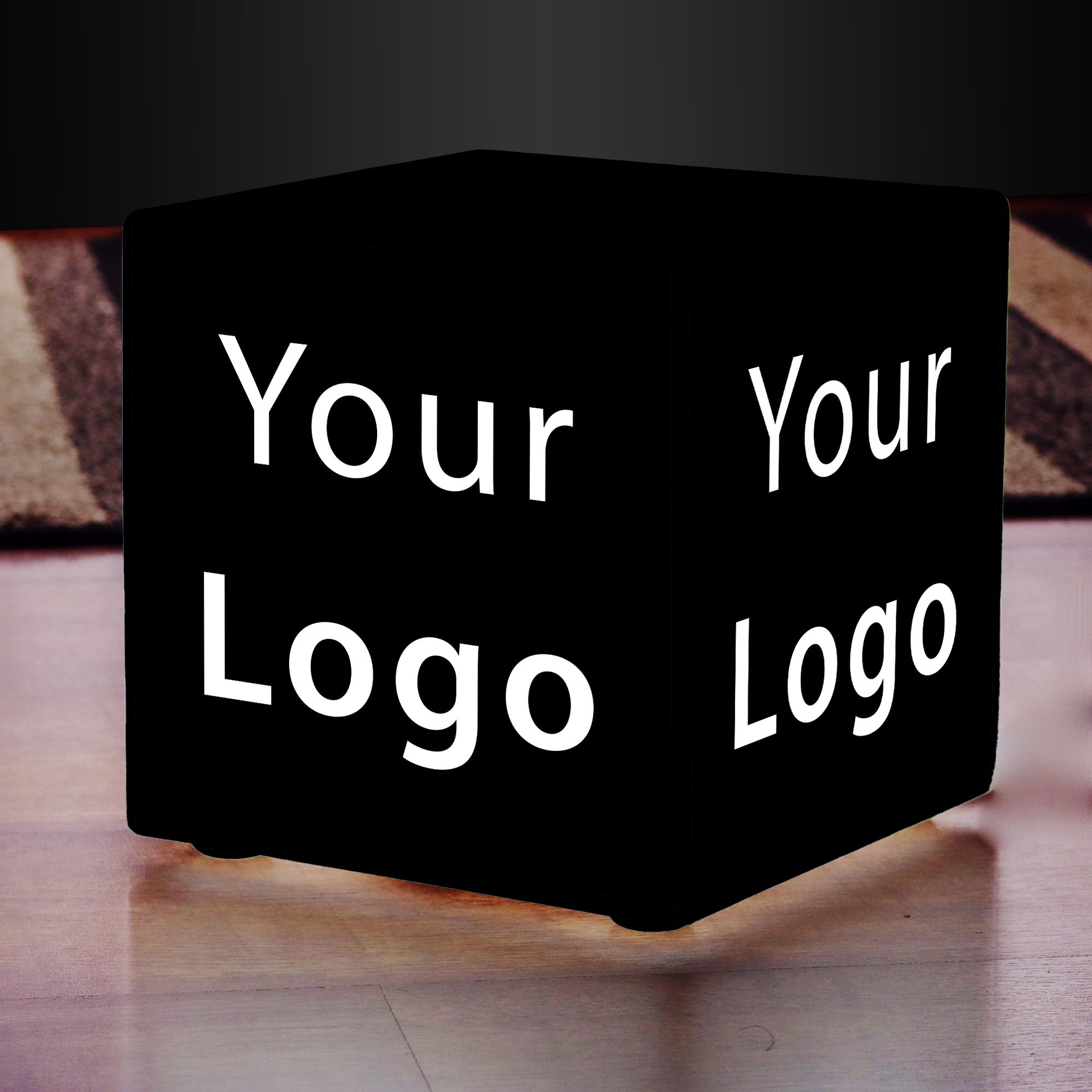 Branded Custom LED Cube Block, Illuminated Advertising Logo Lightbox f ...