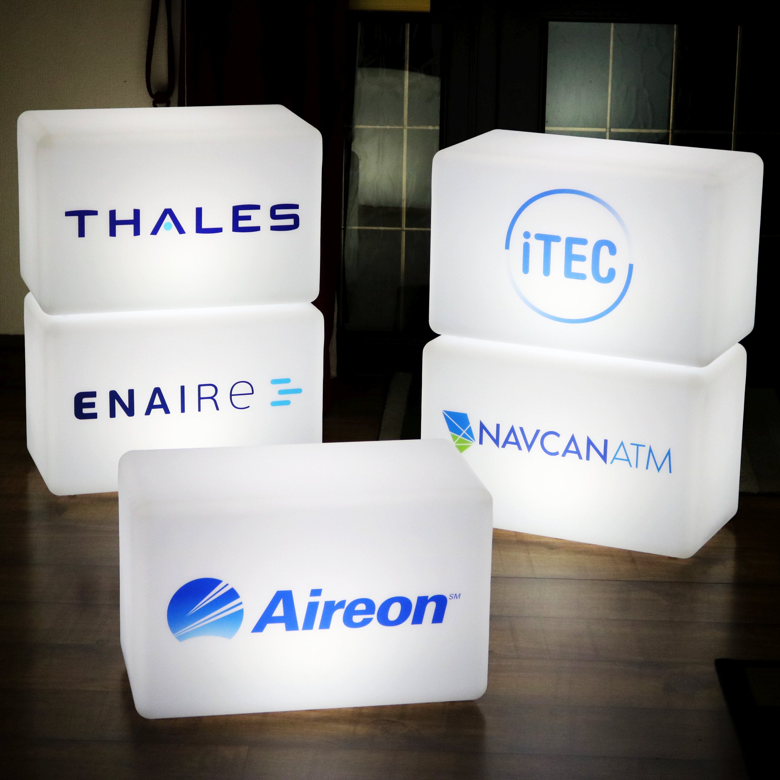 Illuminated Light Box with Logo, Custom Branded LED Bench Furniture St ...