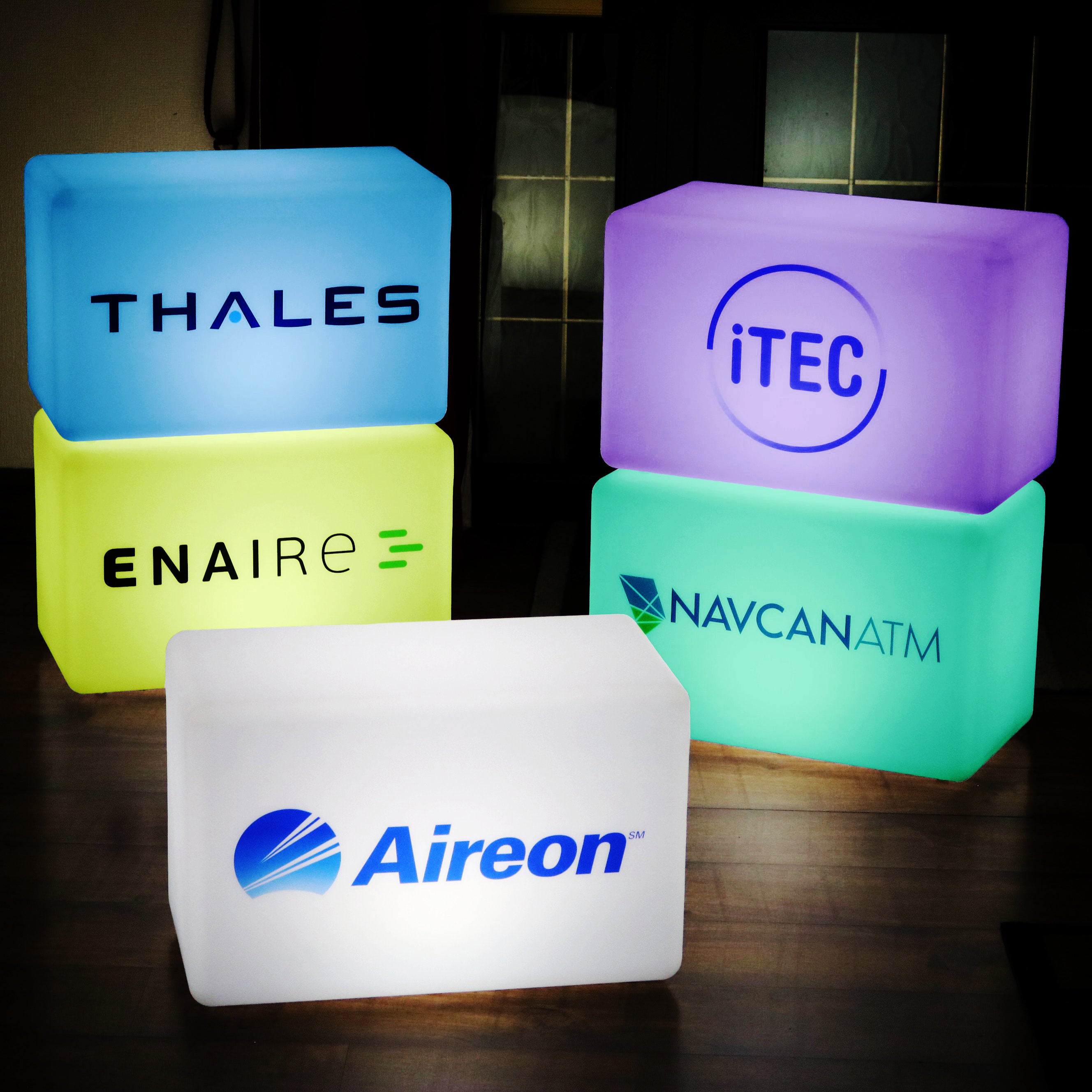 Illuminated Light Box with Logo, Custom Branded LED Bench Furniture St ...