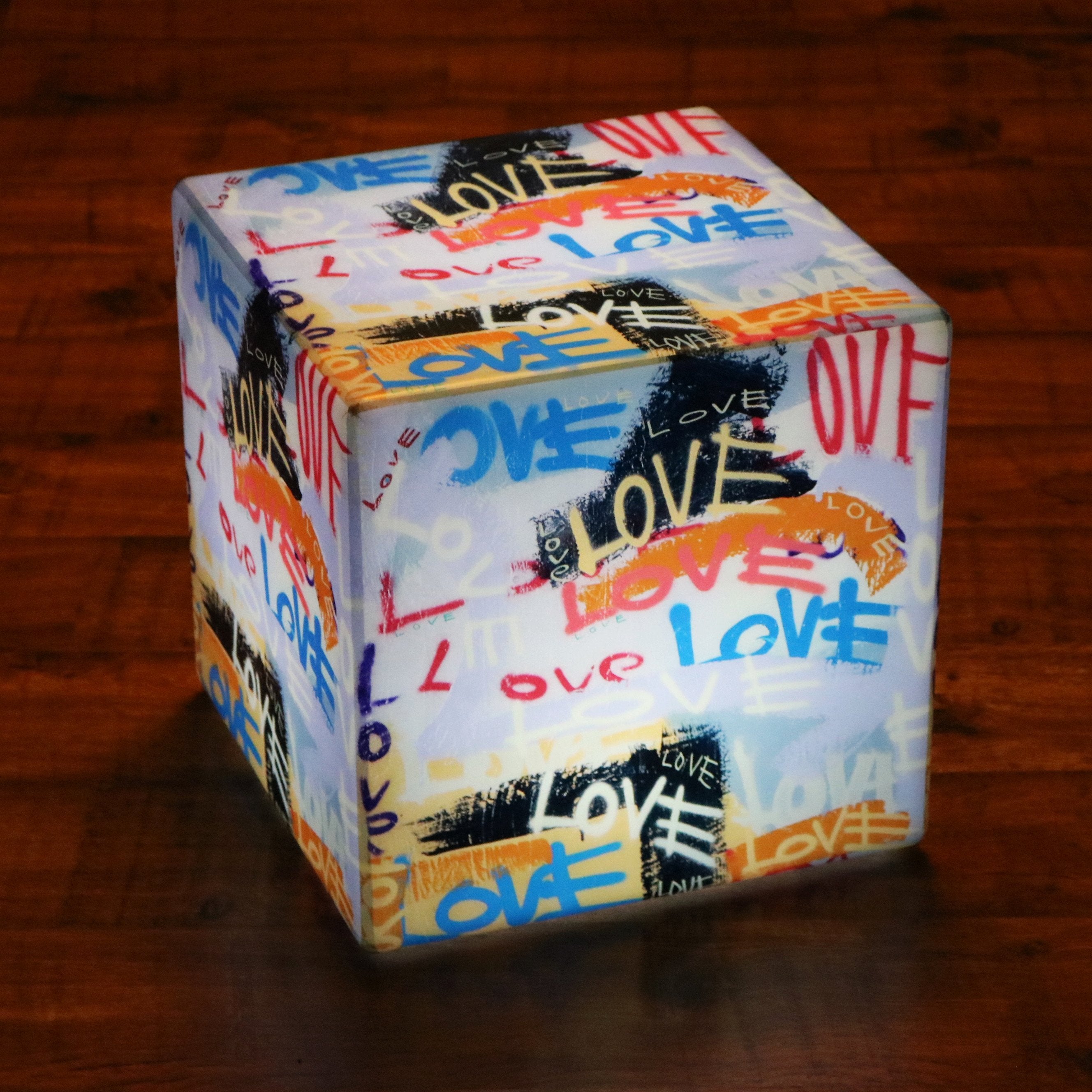 Branded Custom LED Cube Block, Illuminated Advertising Logo Lightbox f ...