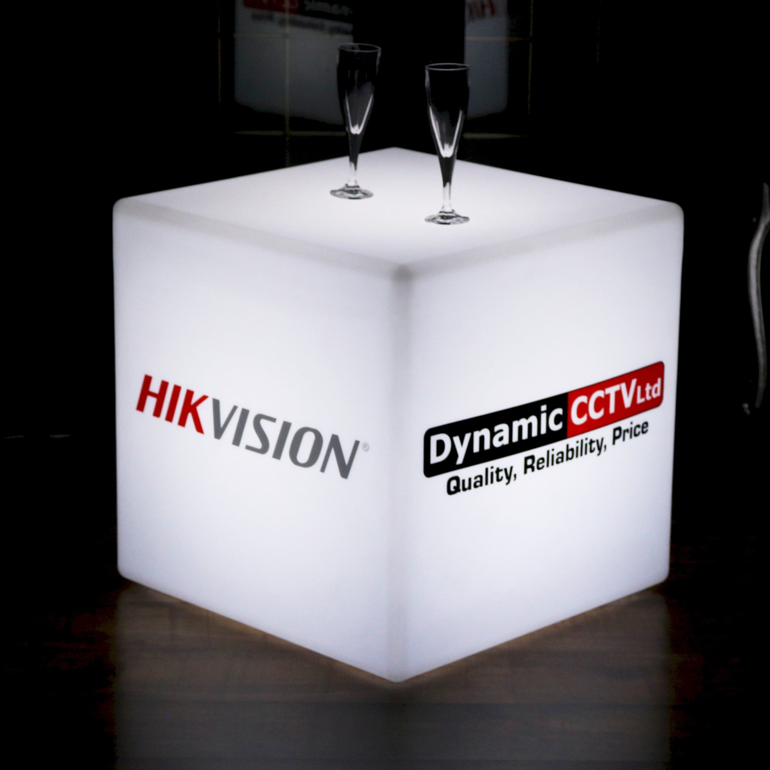 Branded Custom LED Cube Block, Illuminated Advertising Logo Lightbox f ...