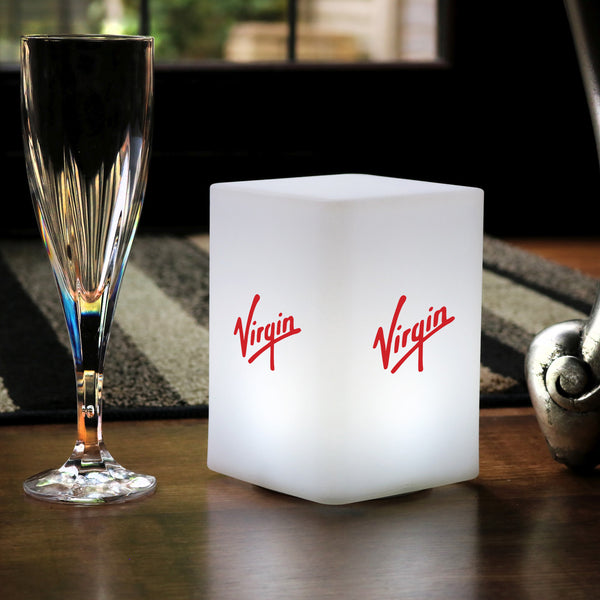 Custom Branded LED Table Centre Light, Personalised Backlit Light Box ...