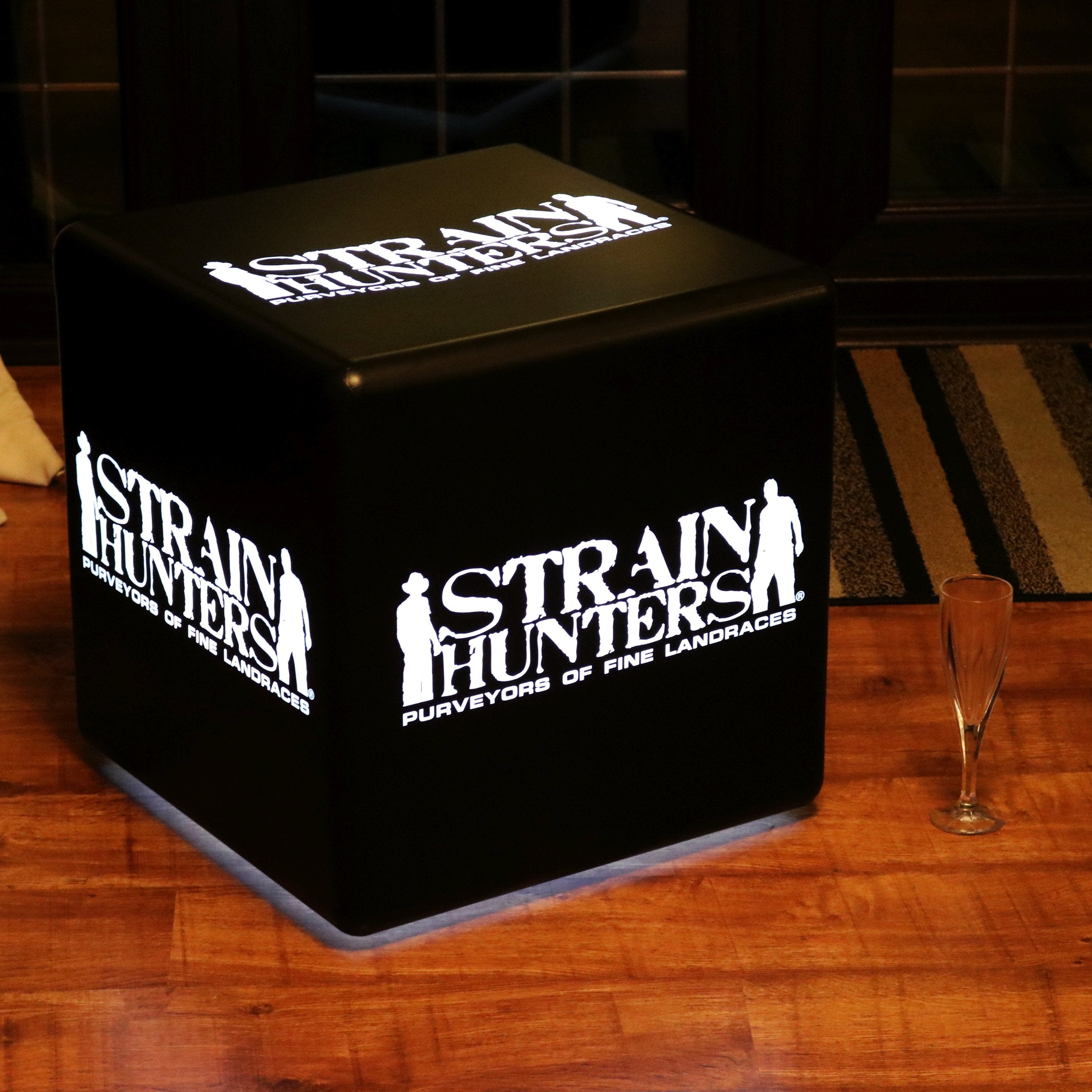 Bespoke LED Light Box Cube with Logo, Multi Colour Square RGB Wireless ...